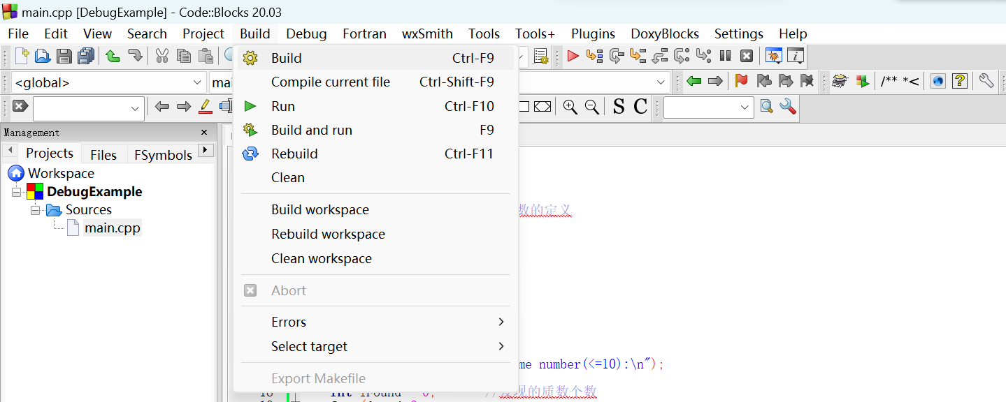 C C 程序的断点调试 CodeBlocks Python C C Club
