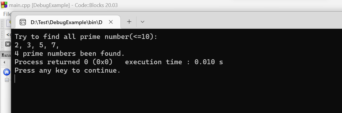 C C 程序的断点调试 CodeBlocks Python C C Club